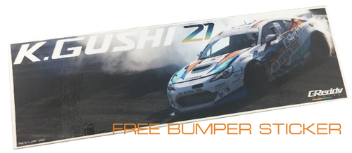 FREE GReddy Racing Bumper Sticker with any GReddy Racing x KGUSHI21 It