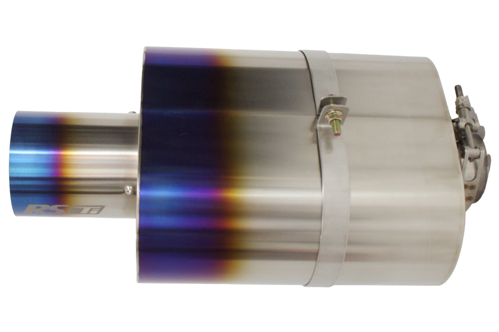 Universal RS-Ti Oval Titanium Muffler(s) and Tip with V-Band
