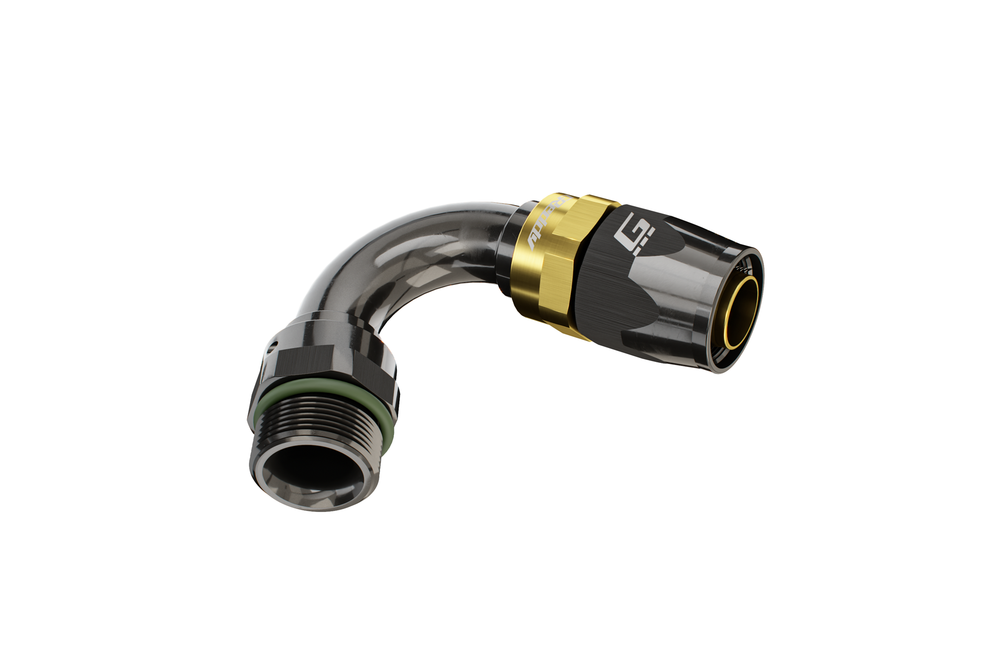 Greddy 06 Orb Male Swivel Hose End S Black Gold Anodized