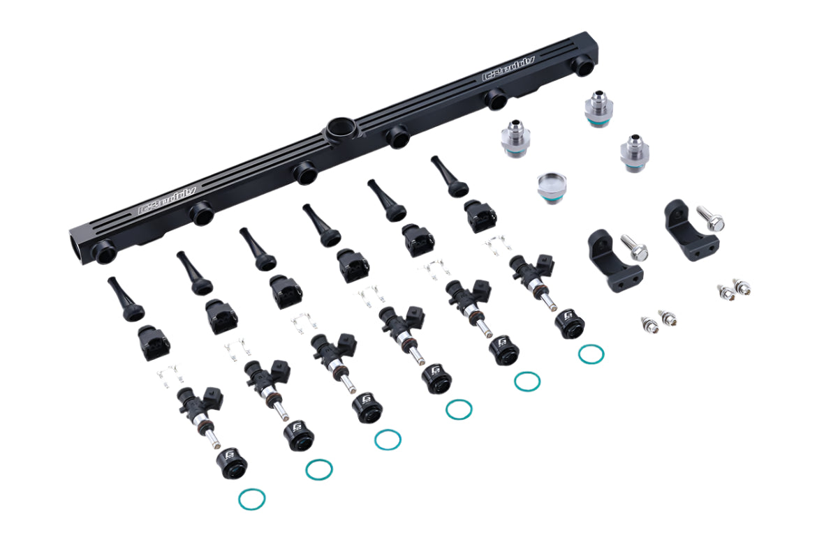 GREDDY FUEL DELIVERY KIT 2JZ-VVTi & non-VVTi (OEM MANIFOLD) BLACK - (1