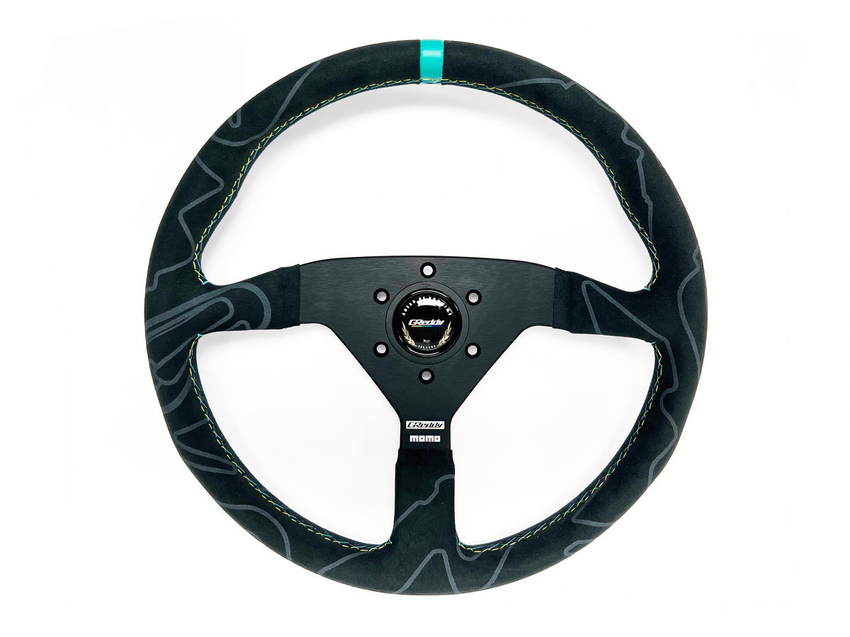 GREDDY MOMO ALCANTARA MONTECARLO STEERING WHEEL, LIMITED EDITION - (16
