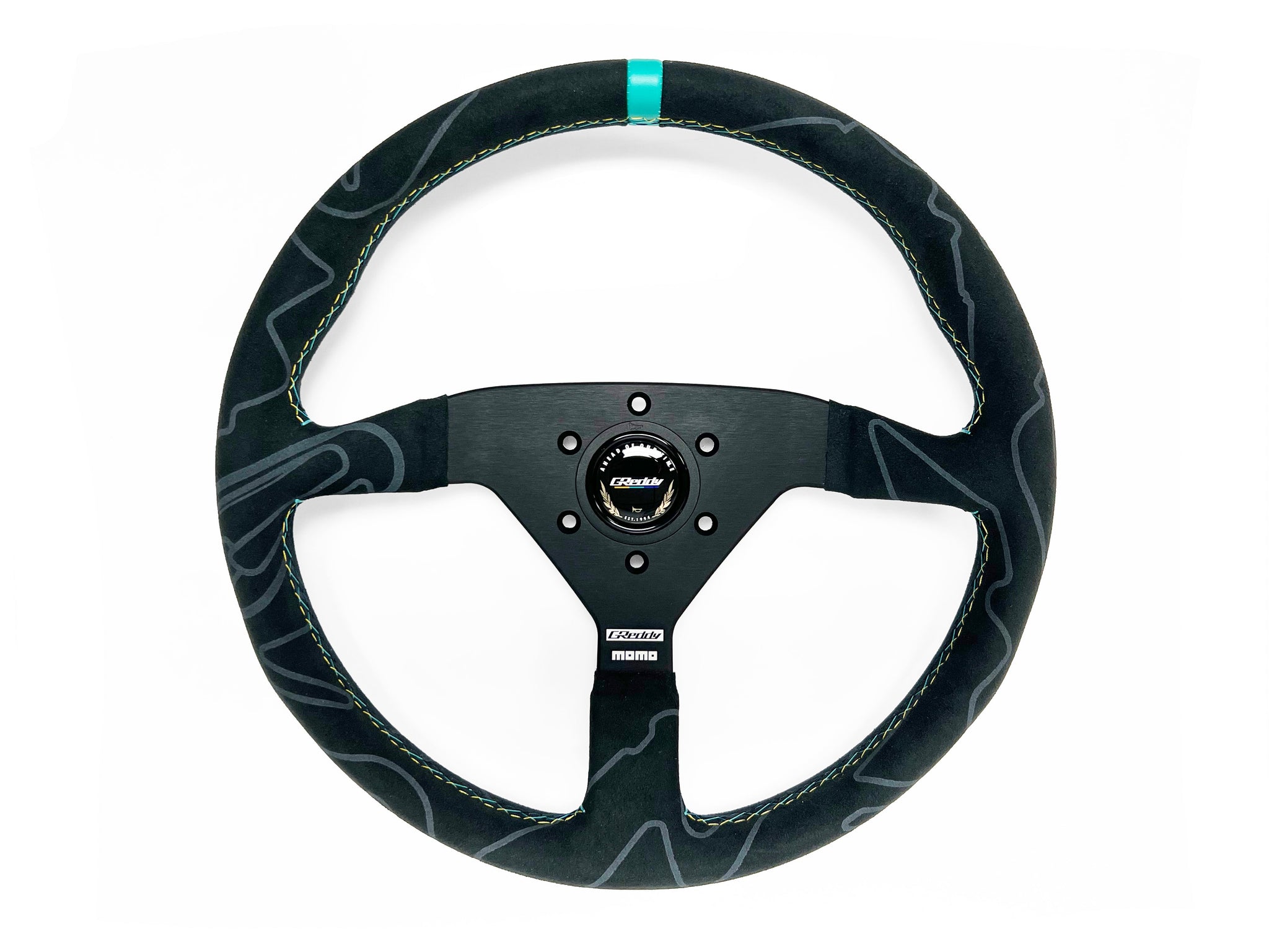 GREDDY MOMO ALCANTARA MONTECARLO STEERING WHEEL, LIMITED EDITION - (16