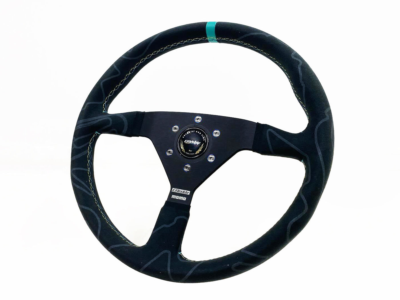 GREDDY MOMO ALCANTARA MONTECARLO STEERING WHEEL, LIMITED EDITION - (16