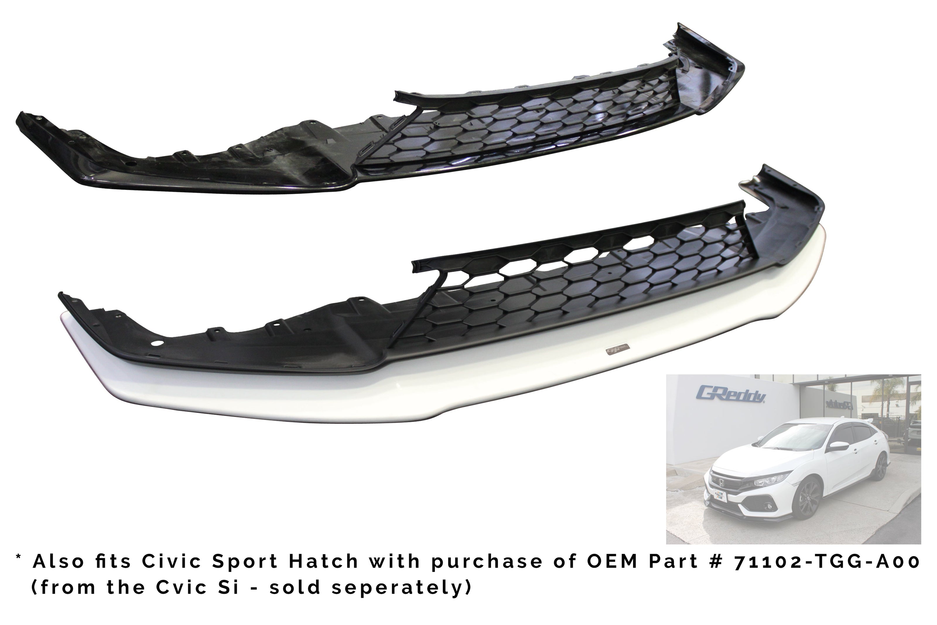 GReddy Front Lip Spoiler (FC) Civic Si (FRP or Carbon)