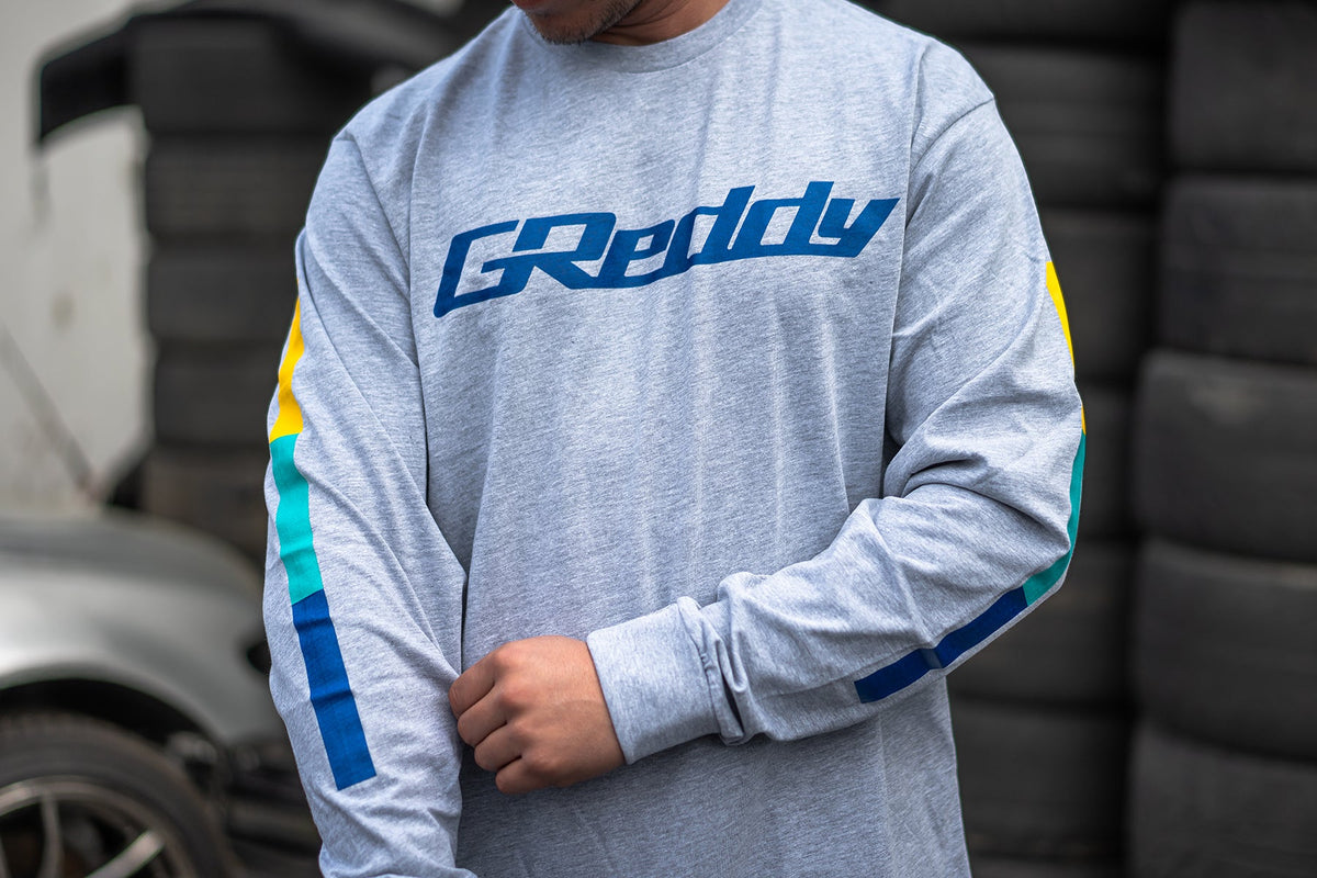 GReddy OG Long Sleeve Tee - Heather Gray