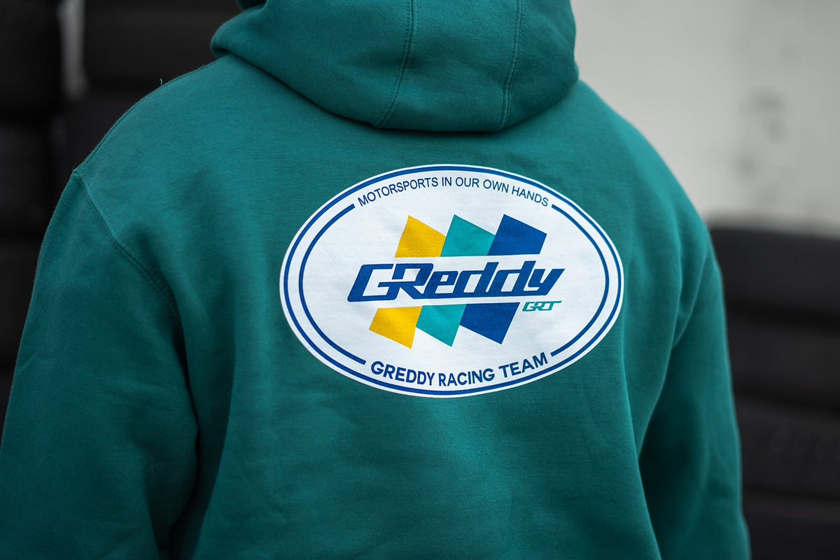 GReddy Racing Team Oval Logo Pullover Hood - Teal Green