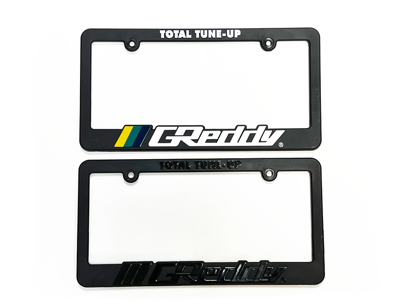 GReddy Total Tune Up License Plate Frame - "Black-out" or "Color"