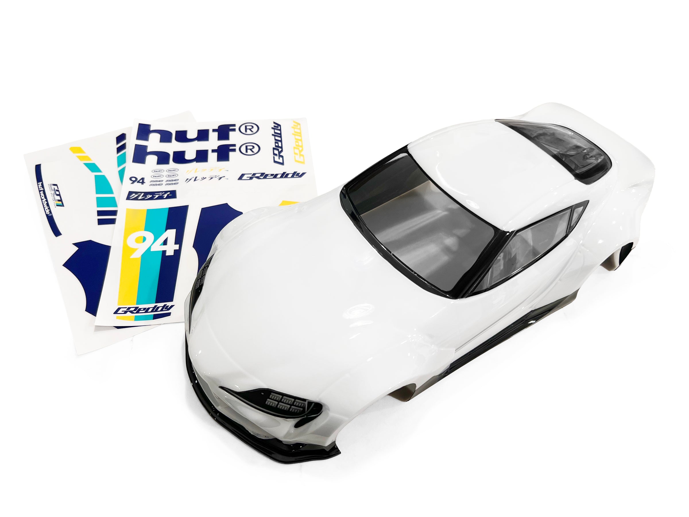 HUF x GReddy Yokomo Pandem A90 GR Supra 1/10 RC Body (clear) - (limite