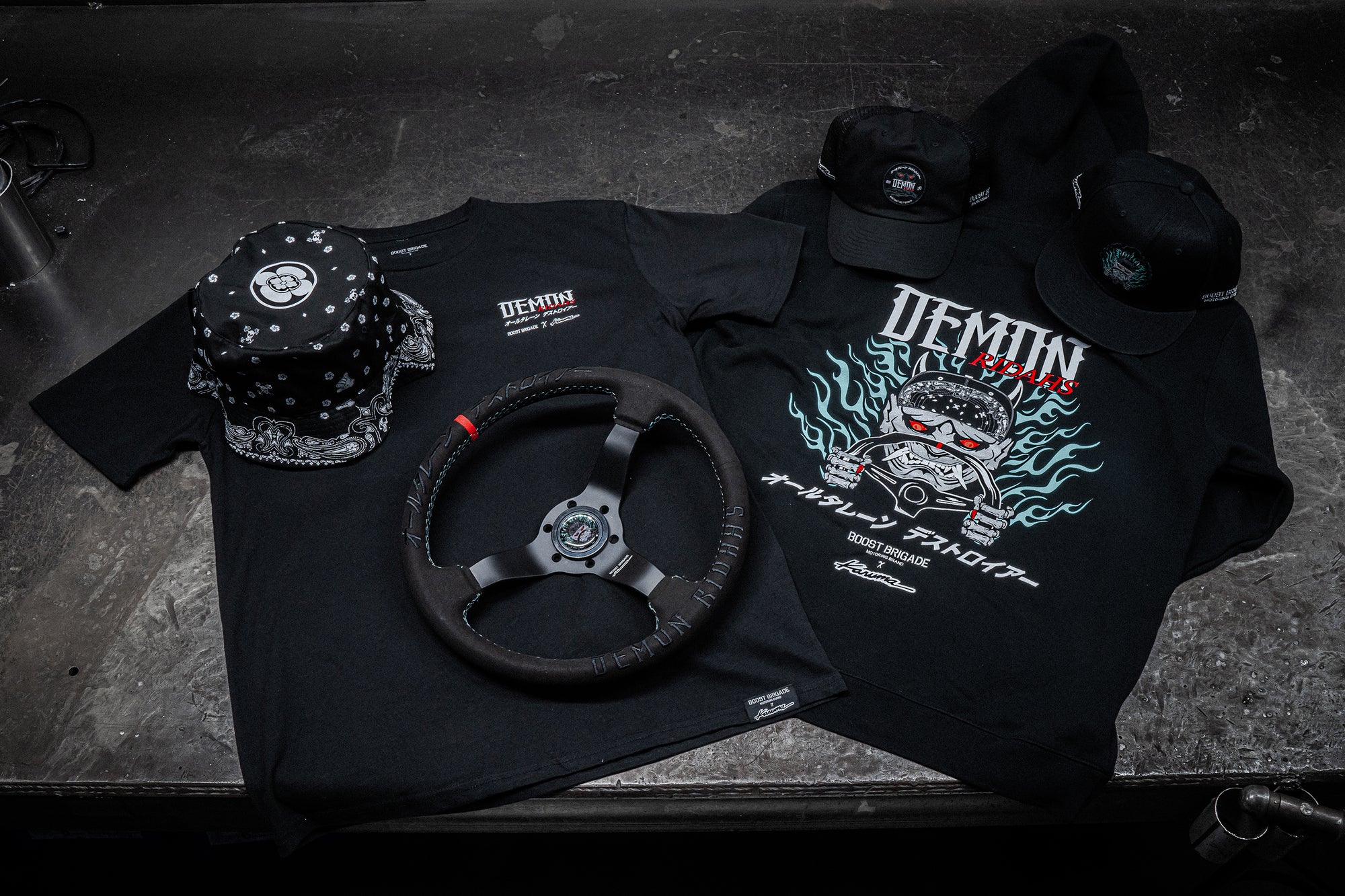Boost Brigade x Karuma Demon Ridahs Steering Wheel - Limited Ed. 300pc