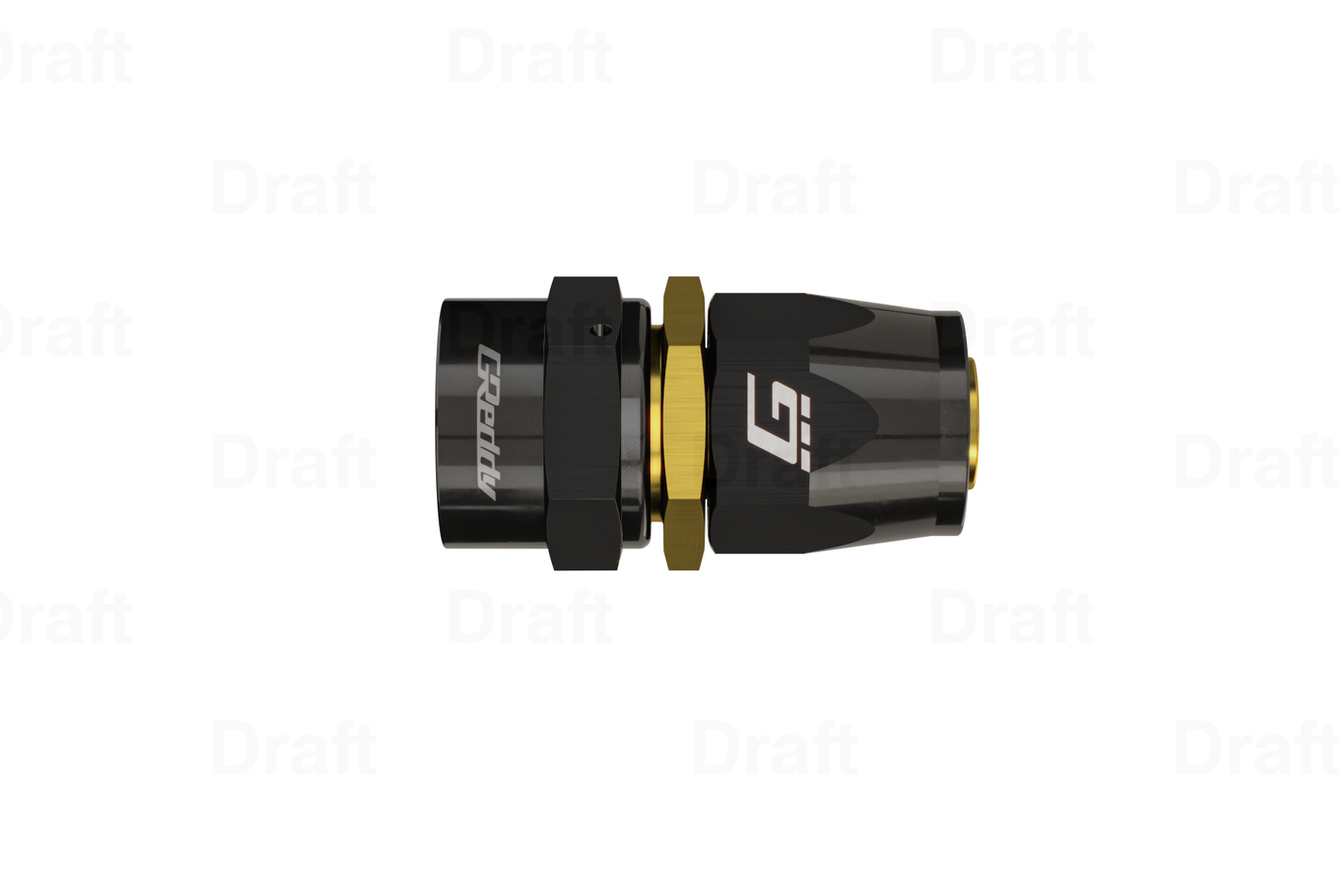 GREDDY STRAIGHT AN HOSE END(s)- BLACK/GOLD - (12800400 12800600 128008