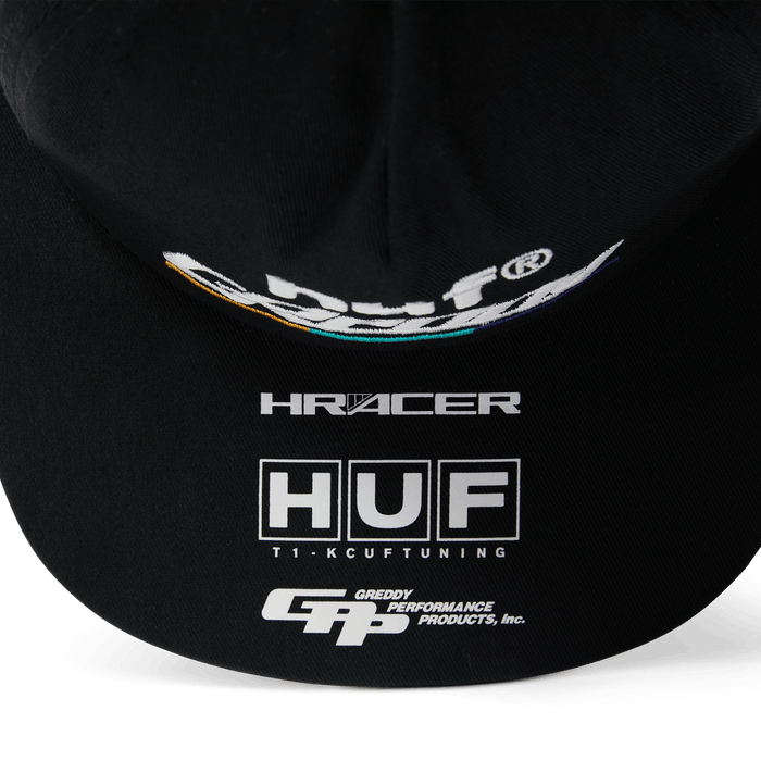 HUF x GReddy Formula Snapback Hat - Black