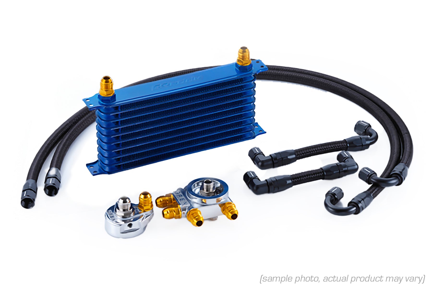UNIVERSAL GREDDY OIL COOLER KIT W/ FILTER RELOC. - (120044XX)