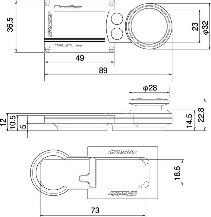 GReddy Profec - Electronic Boost Controller (8-Bar boost reading) Ambe